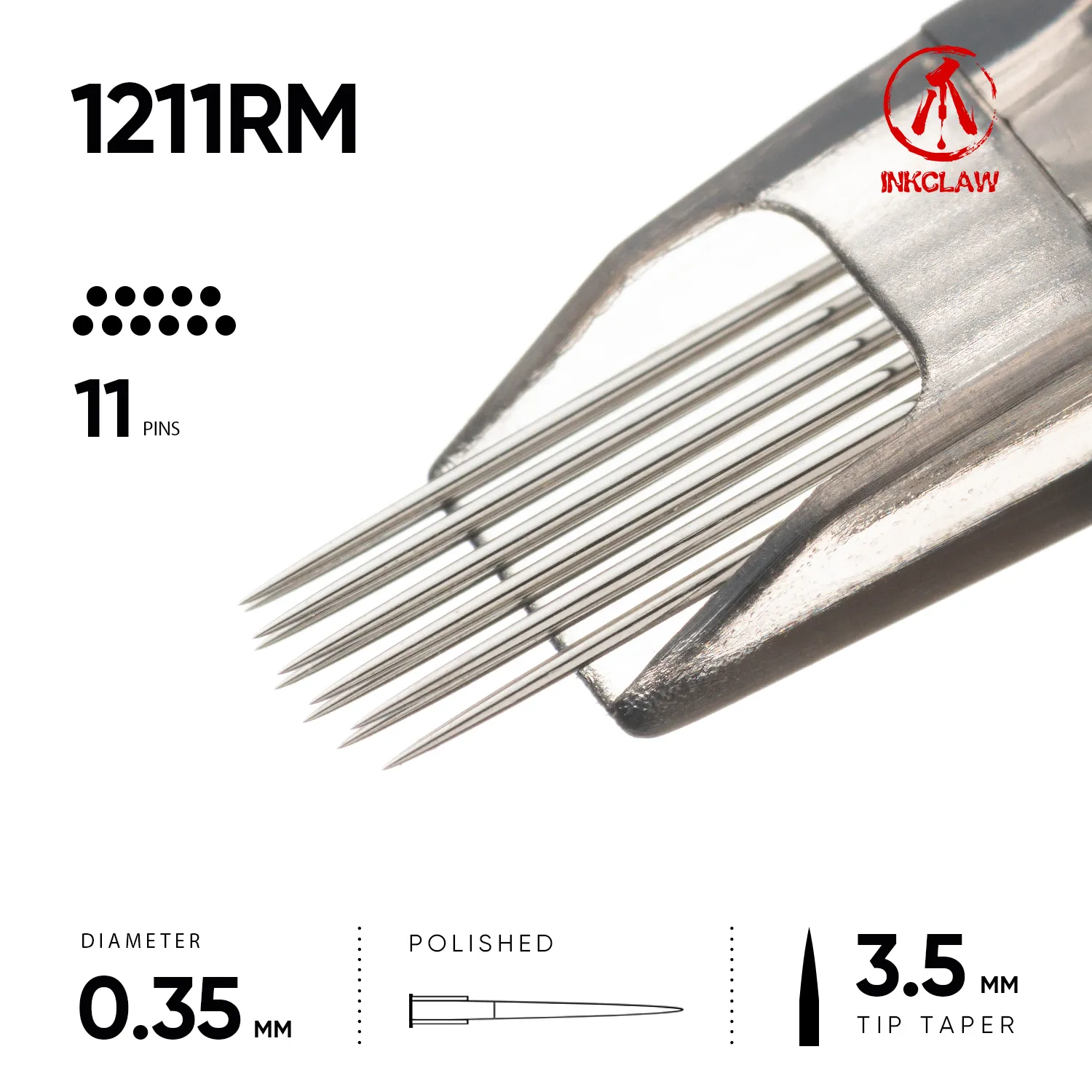 Inkclaw 11RM Round Magnum | Cuverd Magnum | Soft Edge Magnum Cartridge