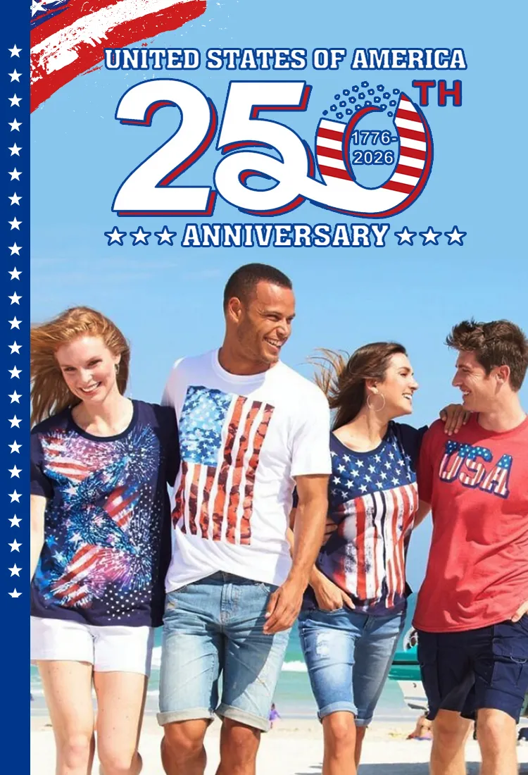 America250Wears | 250th Independence Day Apparel & Patriotic Clothing ...