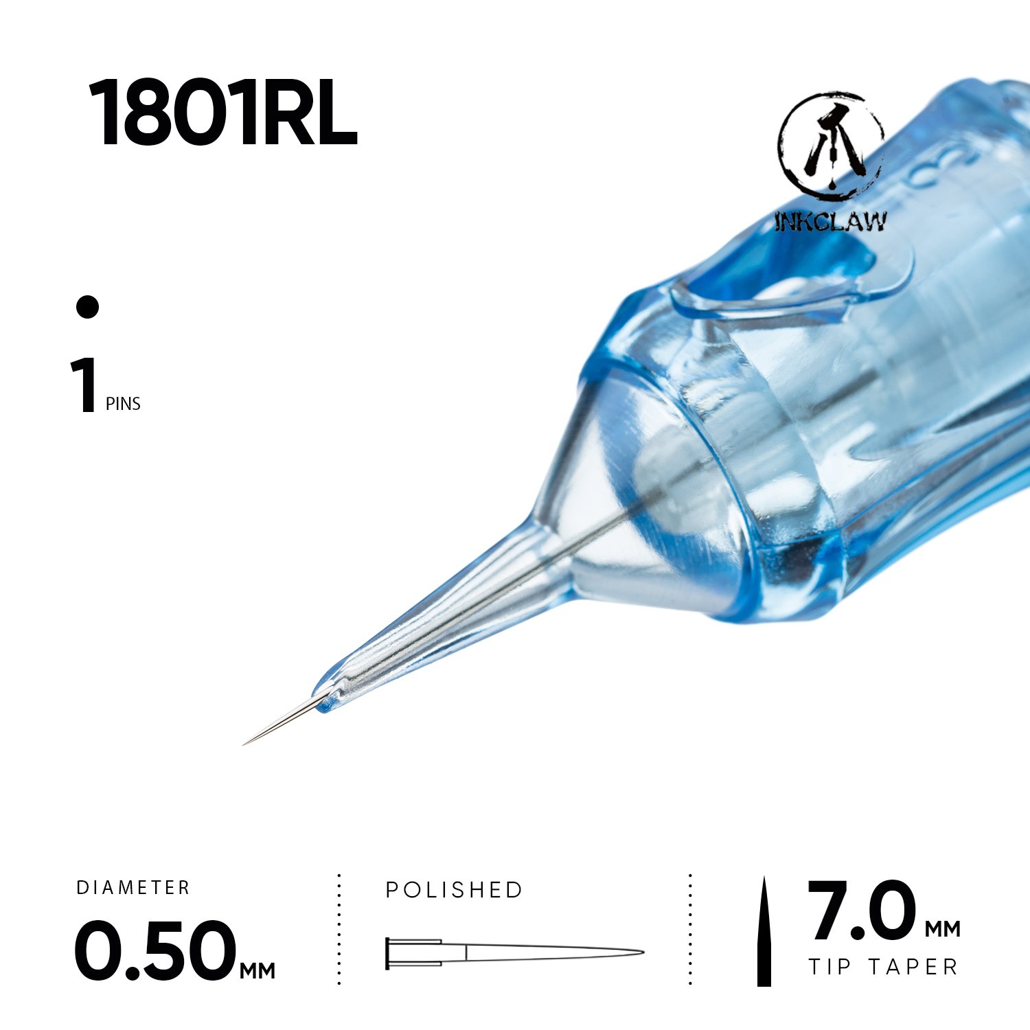 1RL Round Liner Tattoo Needles Cartridges | Inkclaw Tattoo Supply